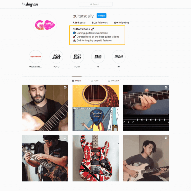 20 Ways To Grow A Guitar Page On Instagram | Guitar Based