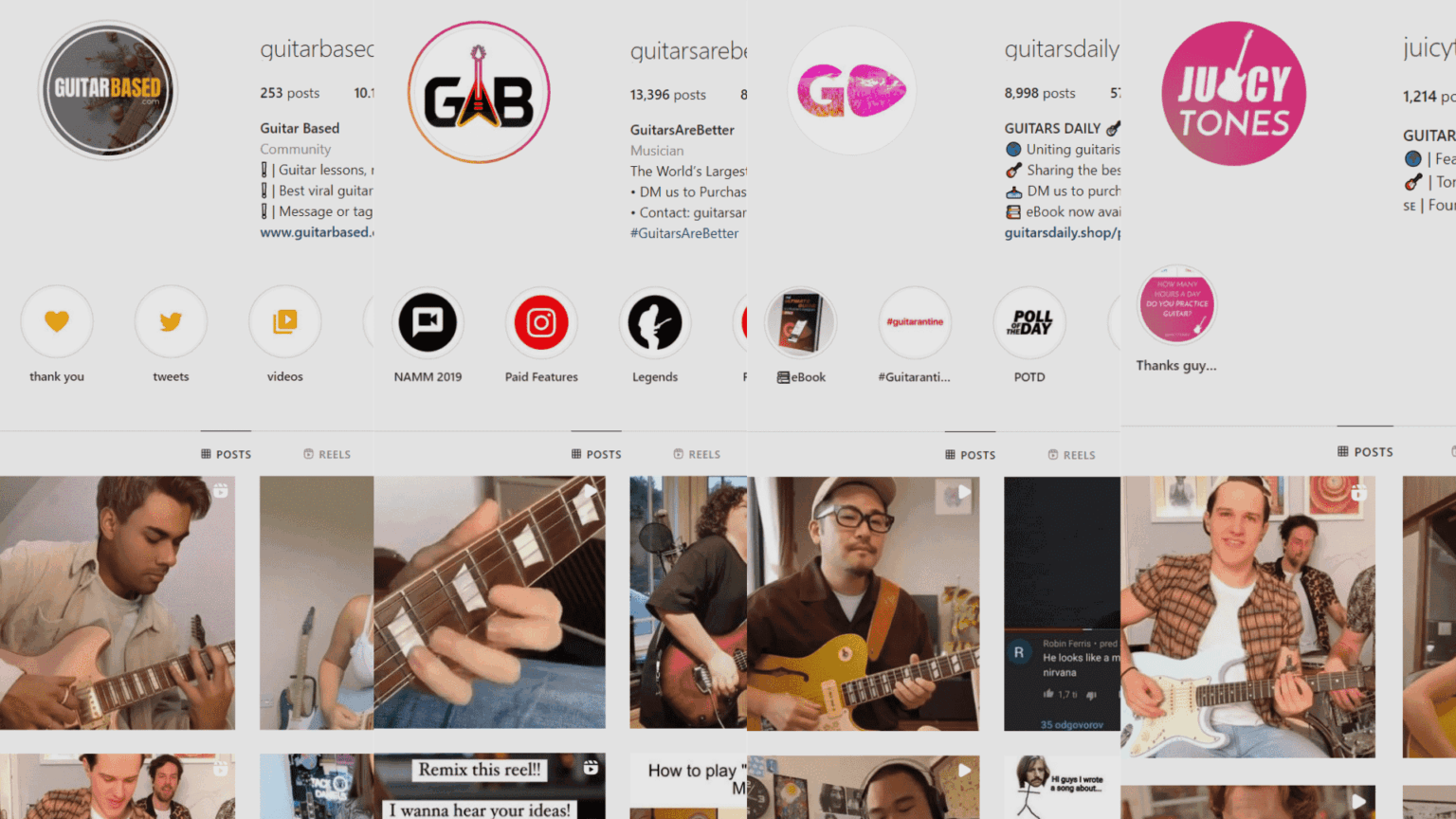 20 Ways To Grow A Guitar Page On Instagram | Guitar Based