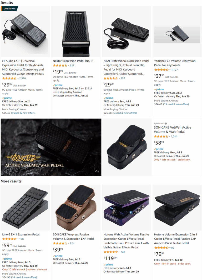 17 Best Expression Pedals For Total Control Of Your Sound